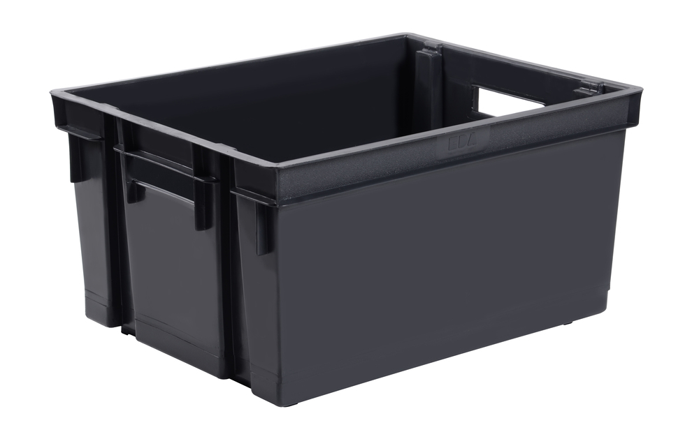 Bac plastique 30 litres gris | 296913 | Rangement, dressing et ...