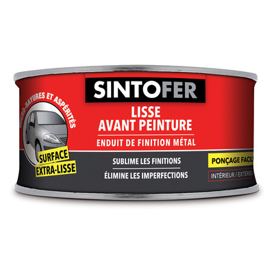Mastic enduit de finition métal 250 gr SINTOFER | 173586 | Peinture et ...