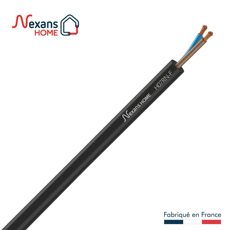 Câble HO7RN-F 2x1,5mm² au mètre NEXANS | 1472298 | Electricité et ...