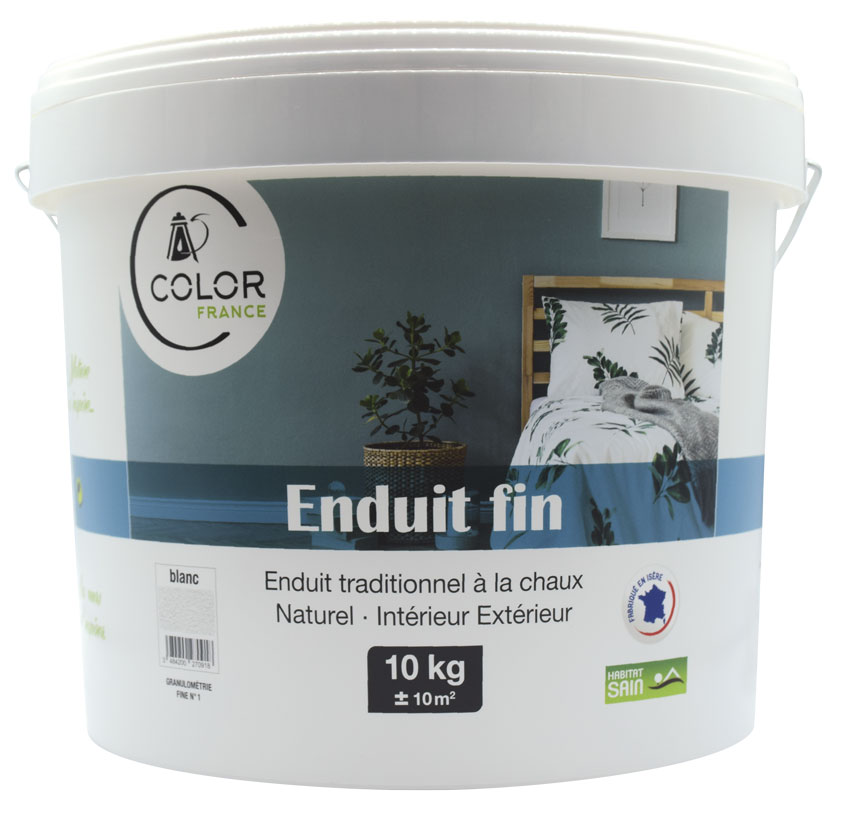 Enduit fin Chaux Allegro Crème 10kg COLOR FRANCE | 1545406 | Peinture ...