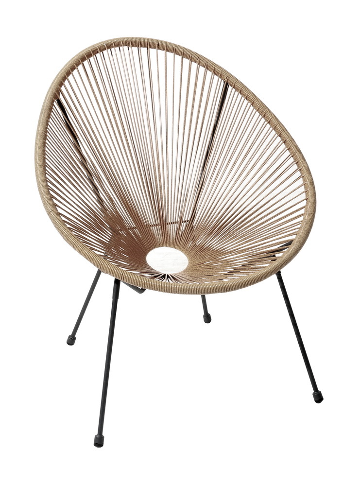 Fauteuil de jardin rio naturel ou noir PROLOISIRS | 1514099 | Jardin ...