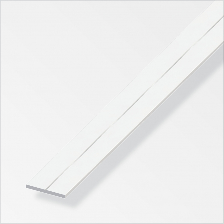 Profilé plat PVC blanc 29.5 x 3 mm 1 m ALFER | 172869 | Quincaillerie ...