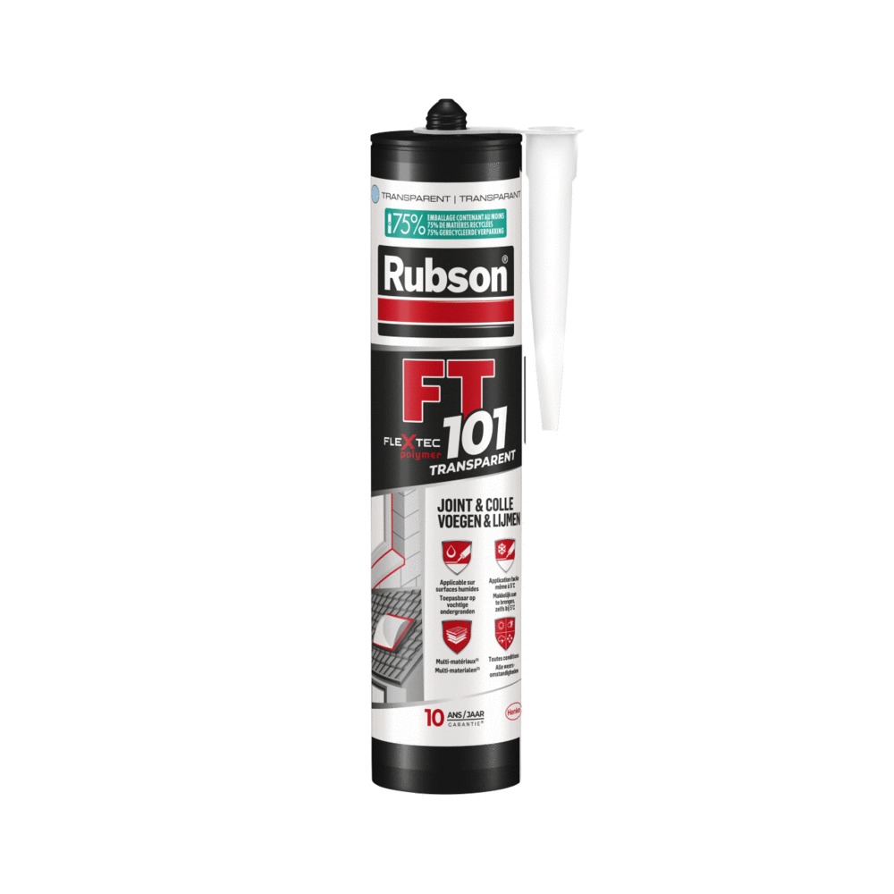Mastic pro FT101 joint-fissure-colle transparent 280 ml RUBSON ...
