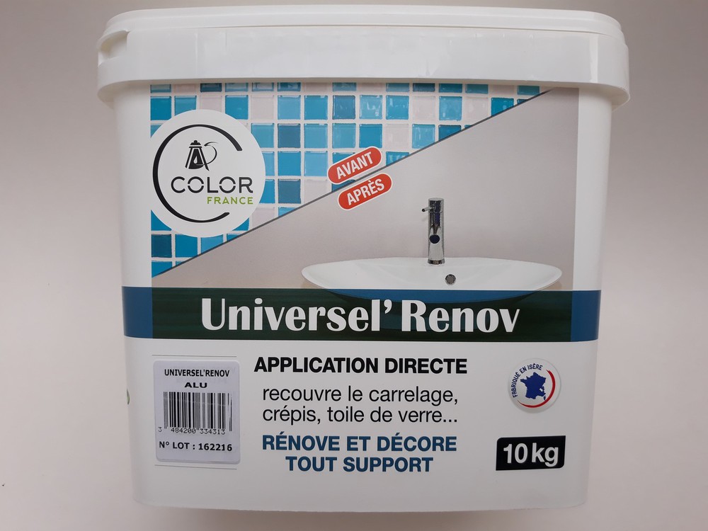UNIVERSEL RENOV Gris Clair ALU 10kg COLOR FRANCE | 1545396 | Peinture ...