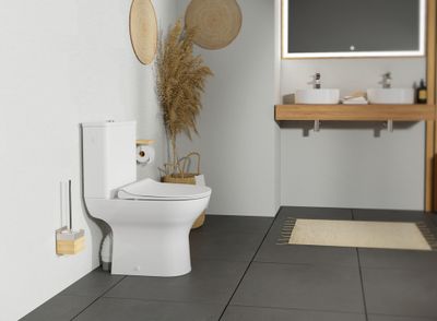 WC à poser sans bride avec abattant frein de chute Antarès Rimless ...