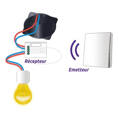 Interrupteur RF + module éclairage WIFI 5A SEDEA | 1508554 ...