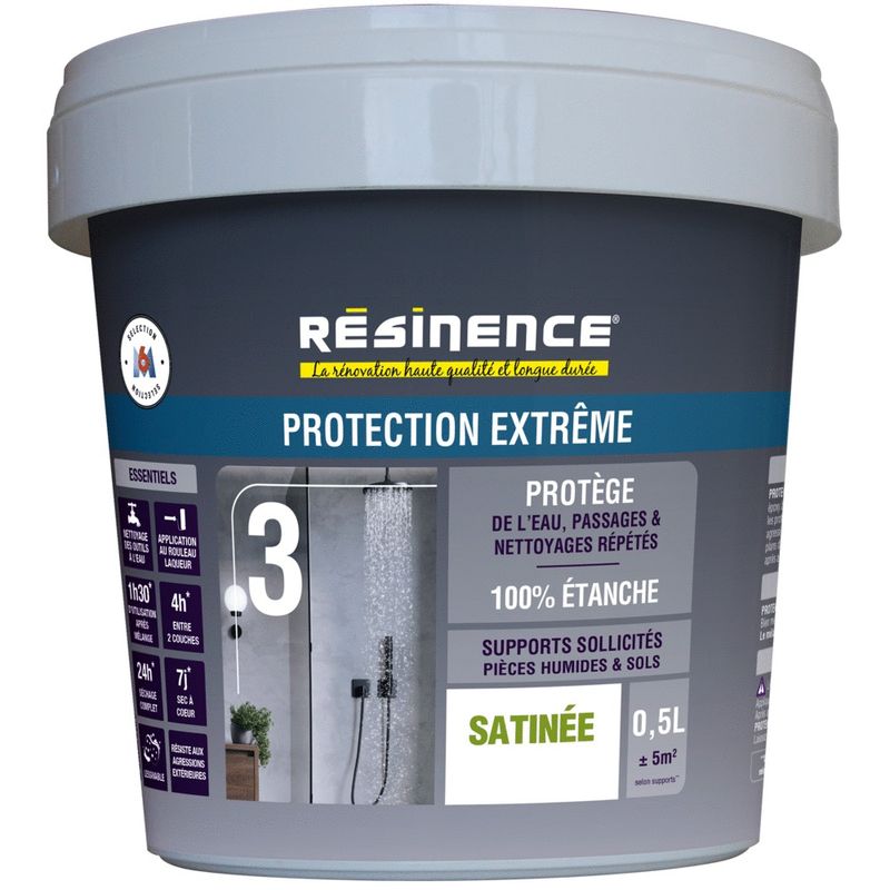 Résine de finition minérale extrême satin 500 ml RESINENCE | 1544807 ...