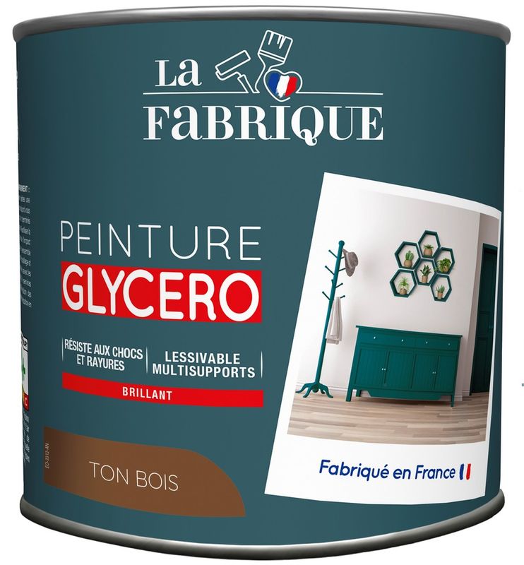 Peinture glycero Ton Bois brillant 500 ml - LA FABRIQUE | 1429775 ...